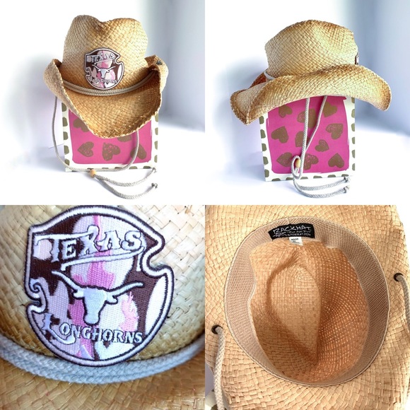 Football Fanatics Rackhat | Accessories | Texas Longhorns Straw Hat ...